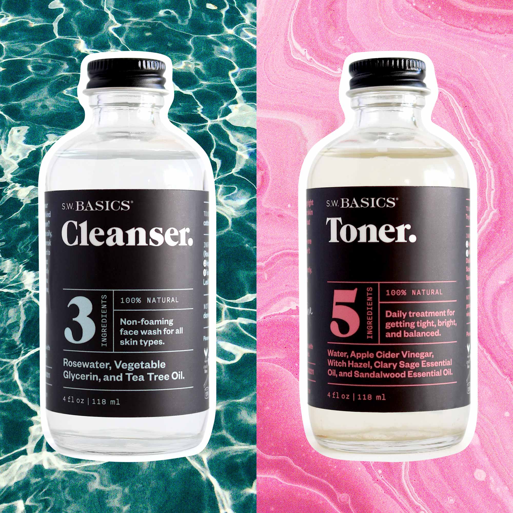 Cleanser+Toner Bundle – S.W. Basics
